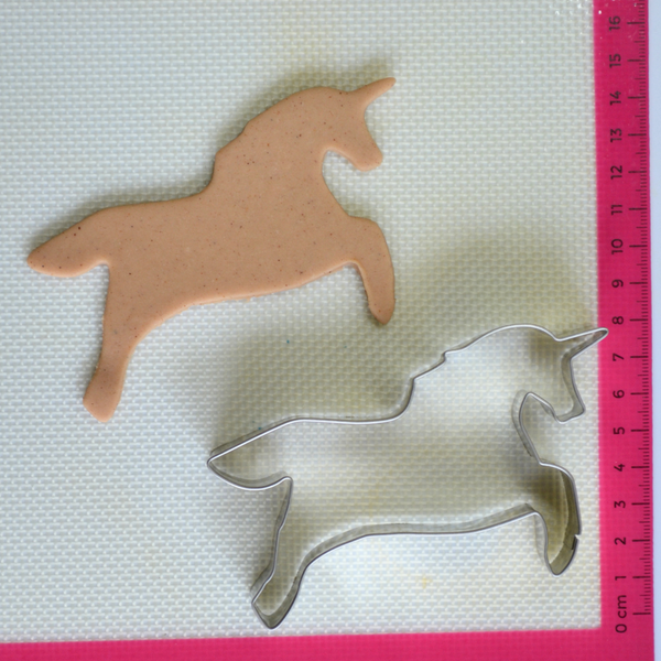 Leaping Unicorn 12cm Cookie Cutter - DoughCuts