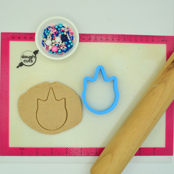 Unicorn Face 7cm Cookie Cutter - DoughCuts