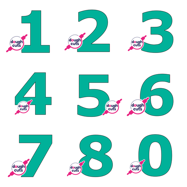 Reusable Templates - Numbers - DoughCuts